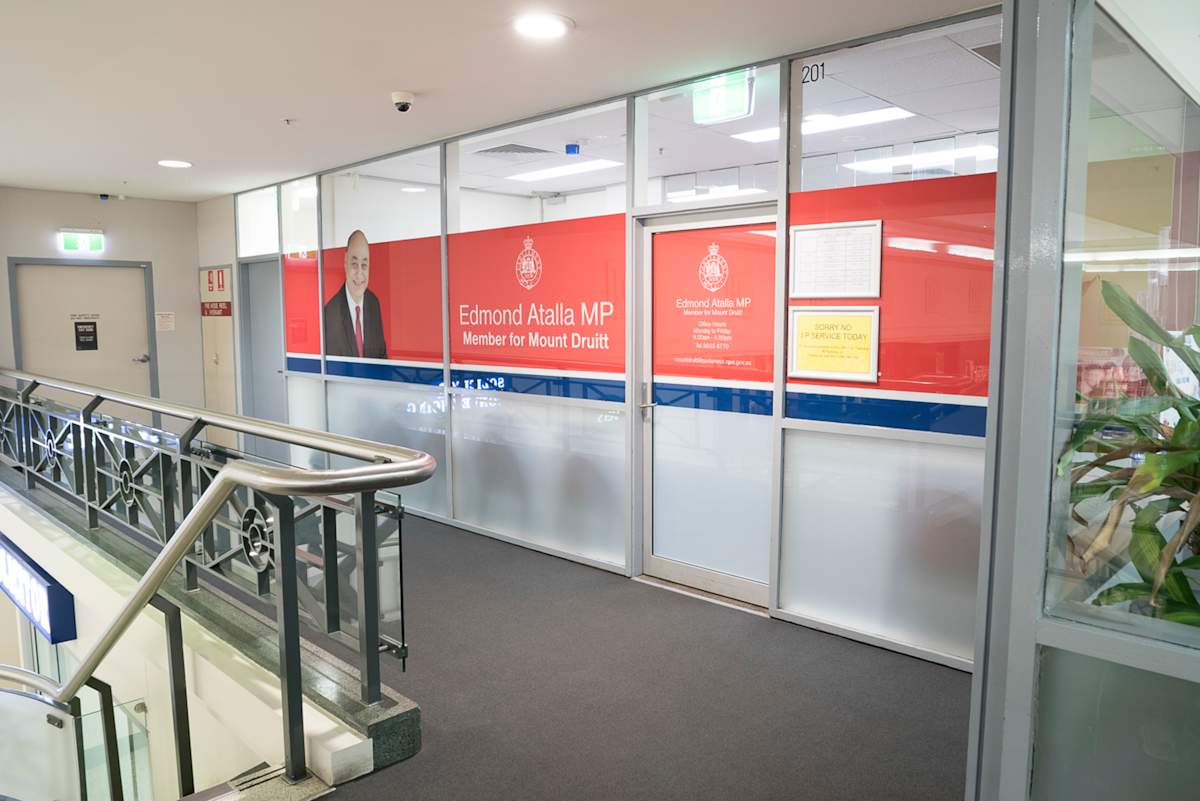 Hon. Edmond Atalla MP at Westfield Mt Druitt