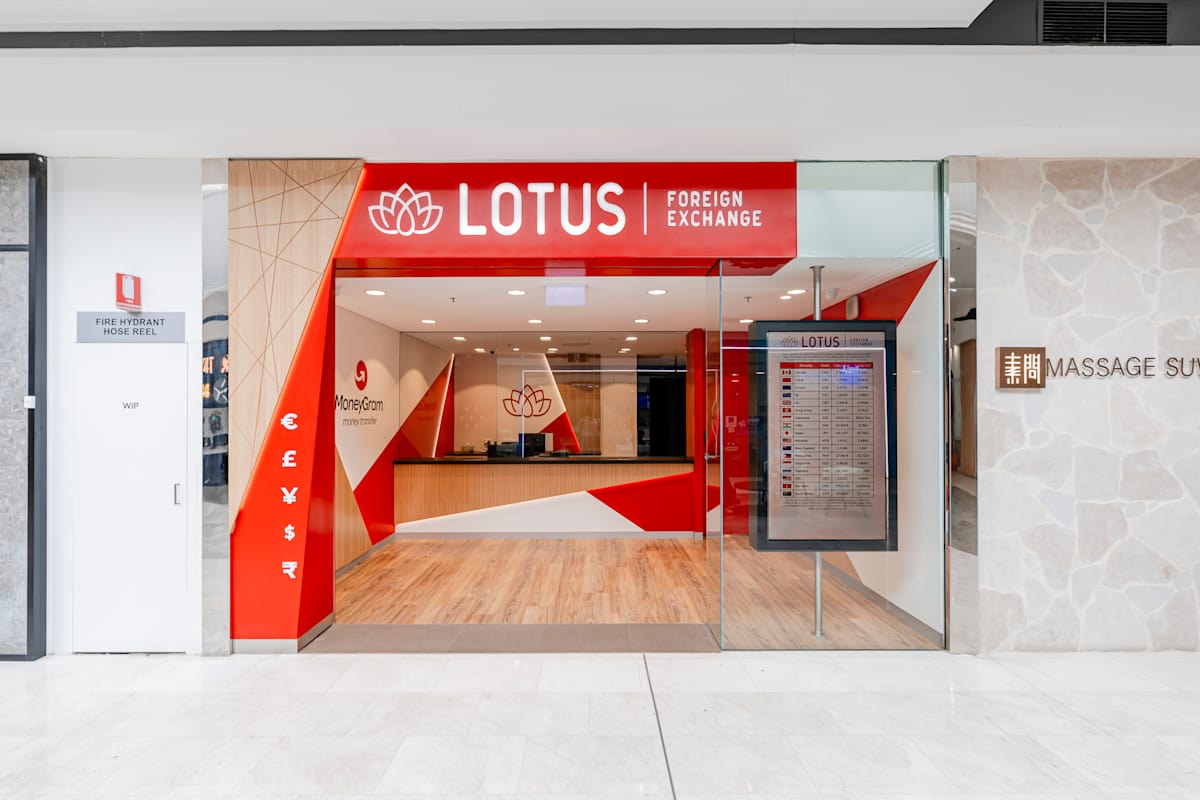 Lotus Foreign Exchange at Westfield Mt Gravatt