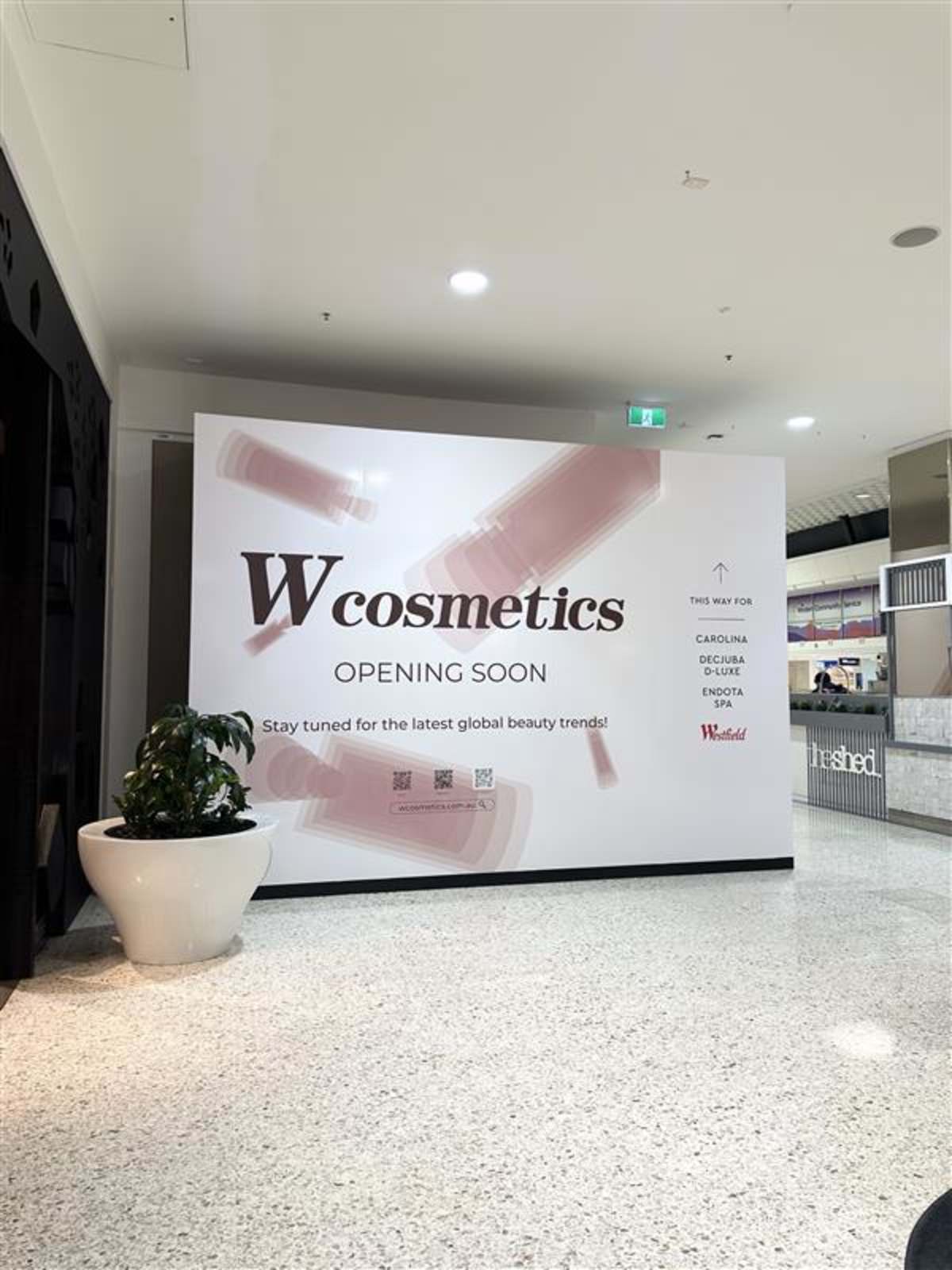 W cosmetics at Westfield Woden