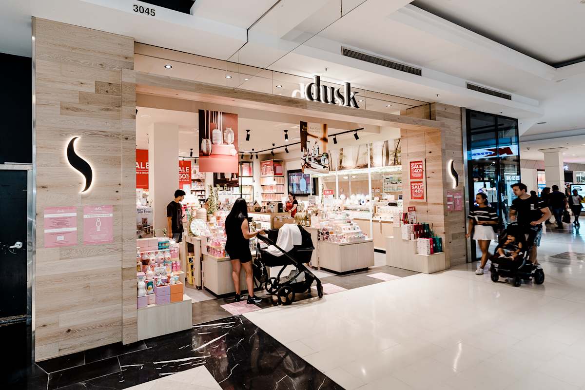 Dusk at Westfield Parramatta