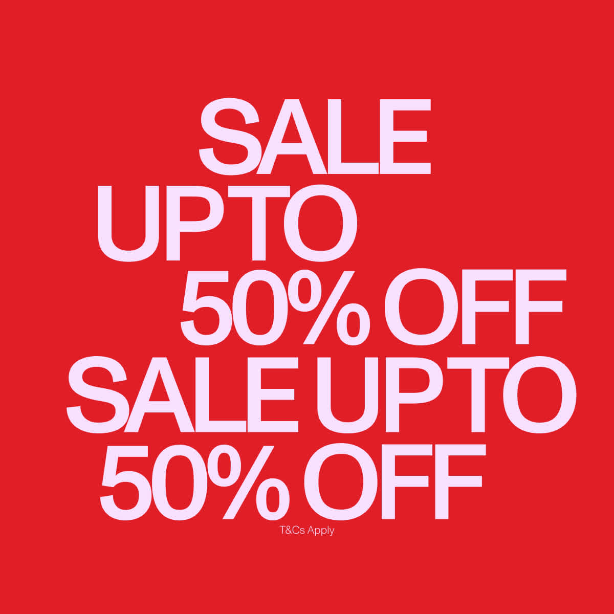 Typo: Shop up to 50% off sale