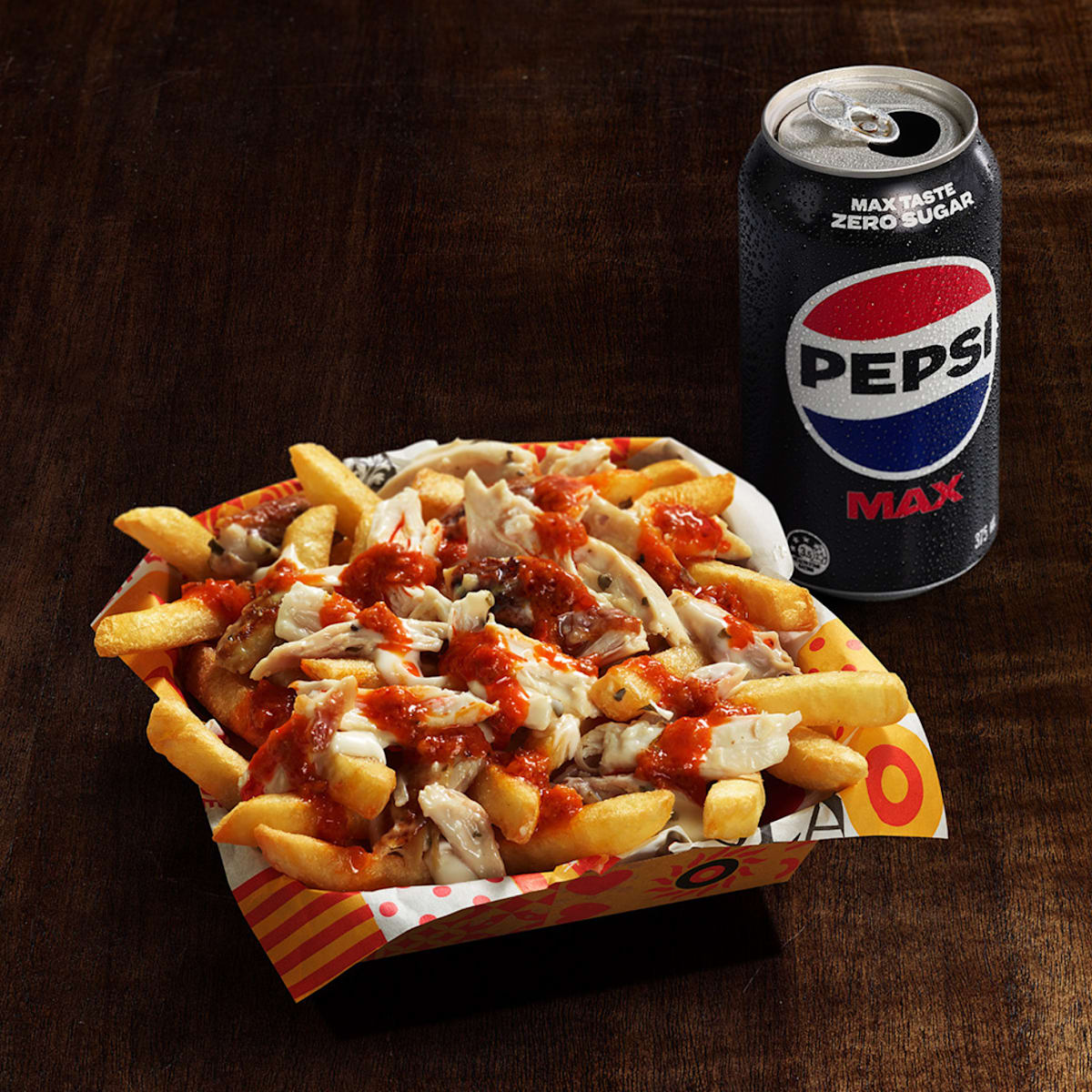Oporto: $10 chilli chicken loaded chips meal