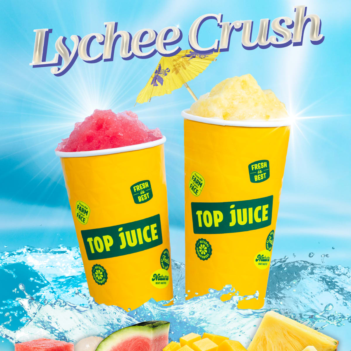 Top Juice: Lychee drinks have landed at Top Juice