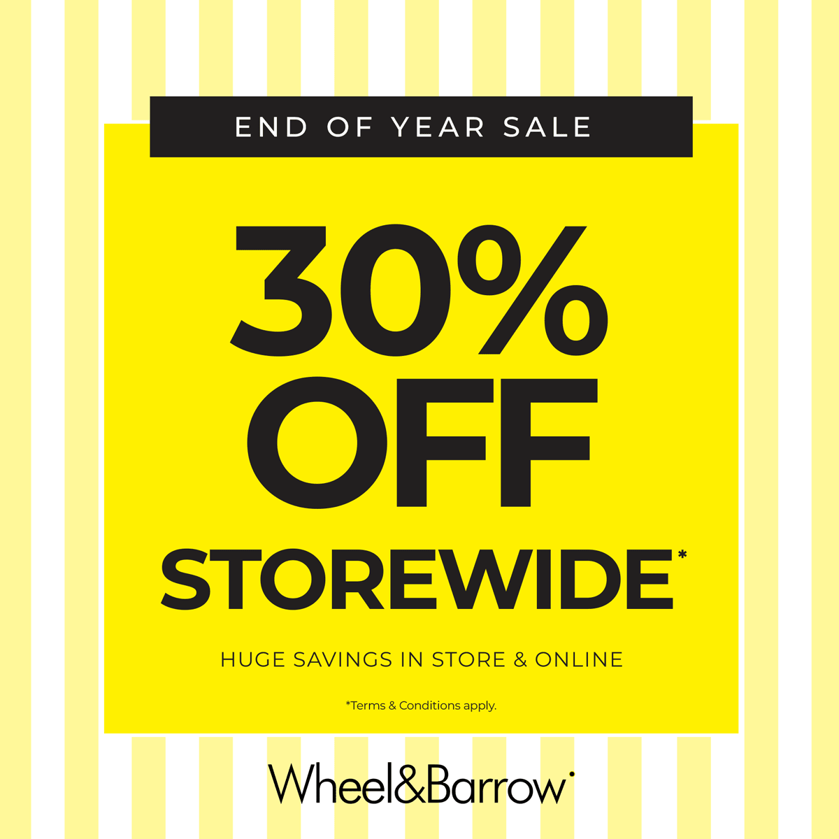 Wheel&Barrow: End of year sale