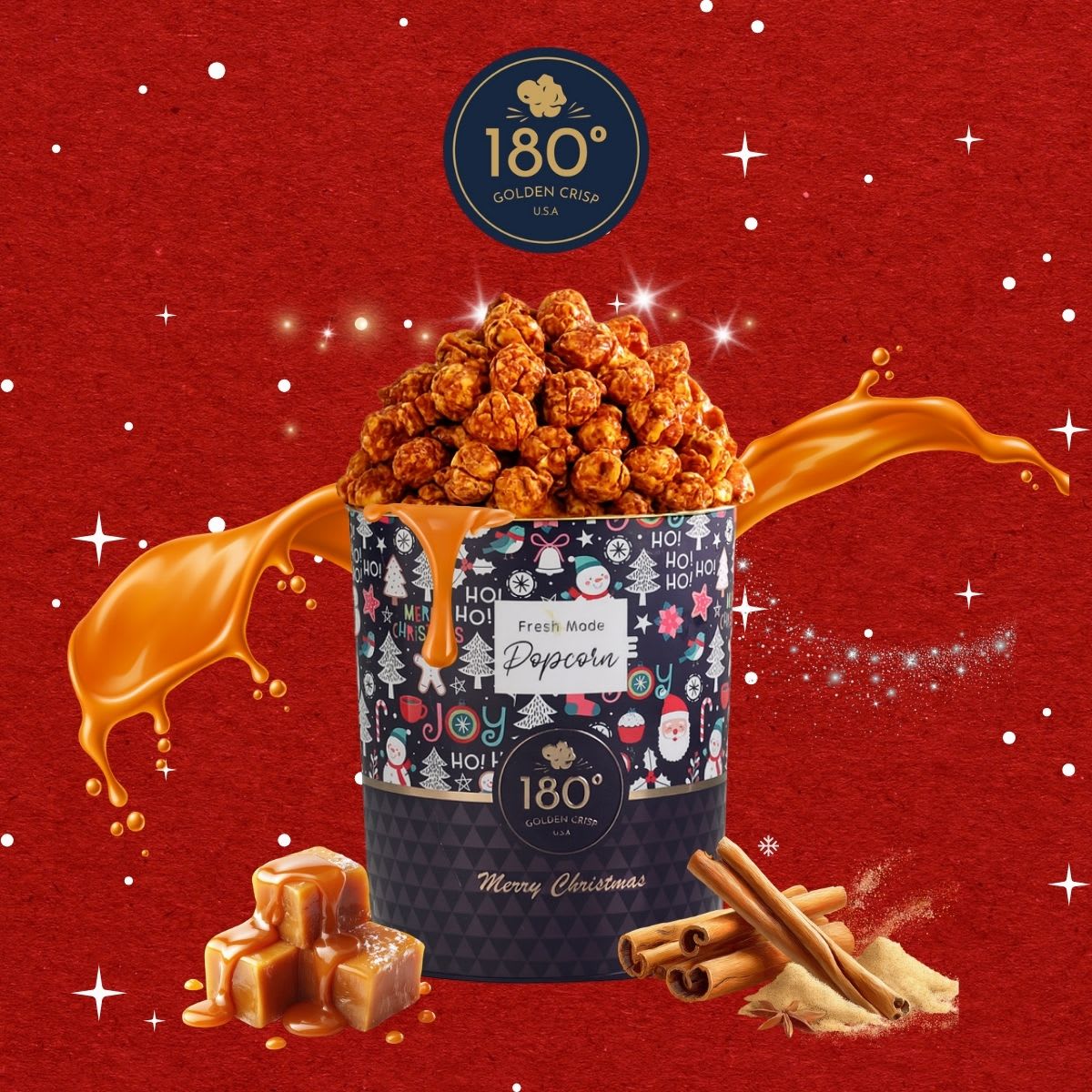 180 Popcorn: Festive spice new Christmas flavour