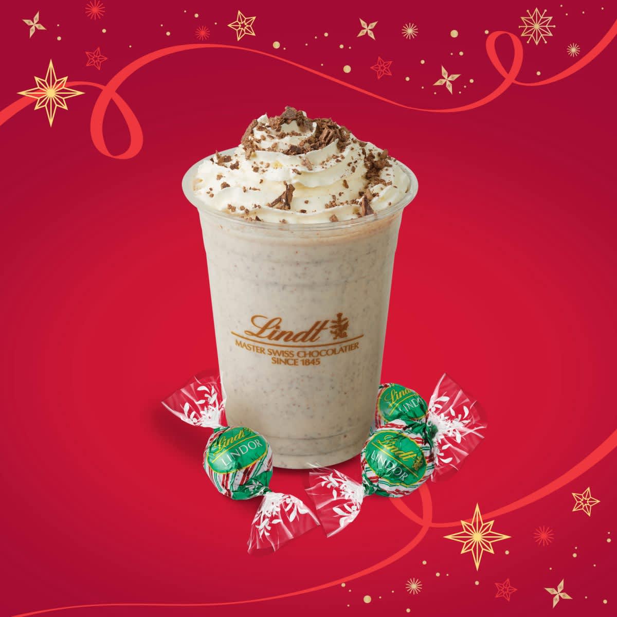 Lindt: Lindor peppermint cookie milkshake